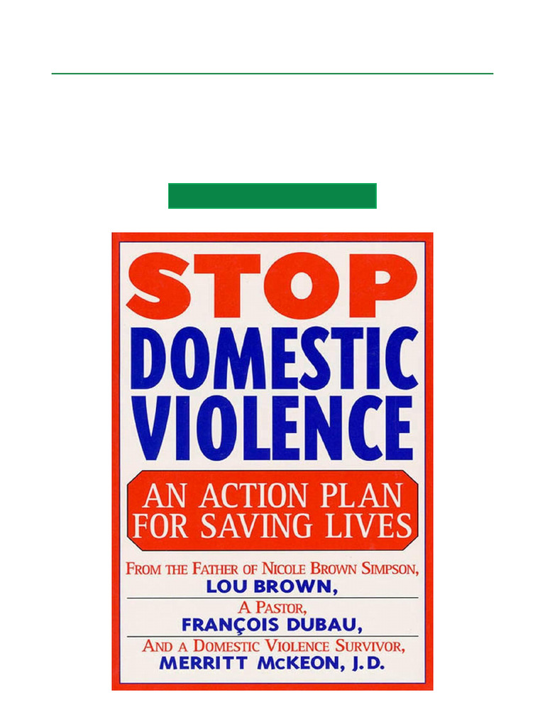 Grab Now Stop Domestic Violence An Action Plan For Saving Lives DOCX ...