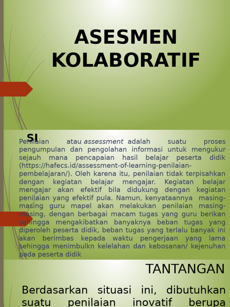 Asesmen Kolaboratif PB | PDF