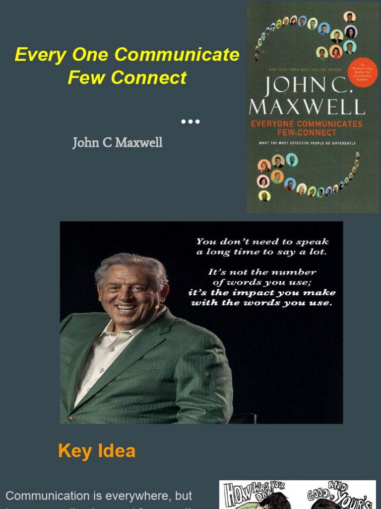 Every One Communicate Few Connect | PDF