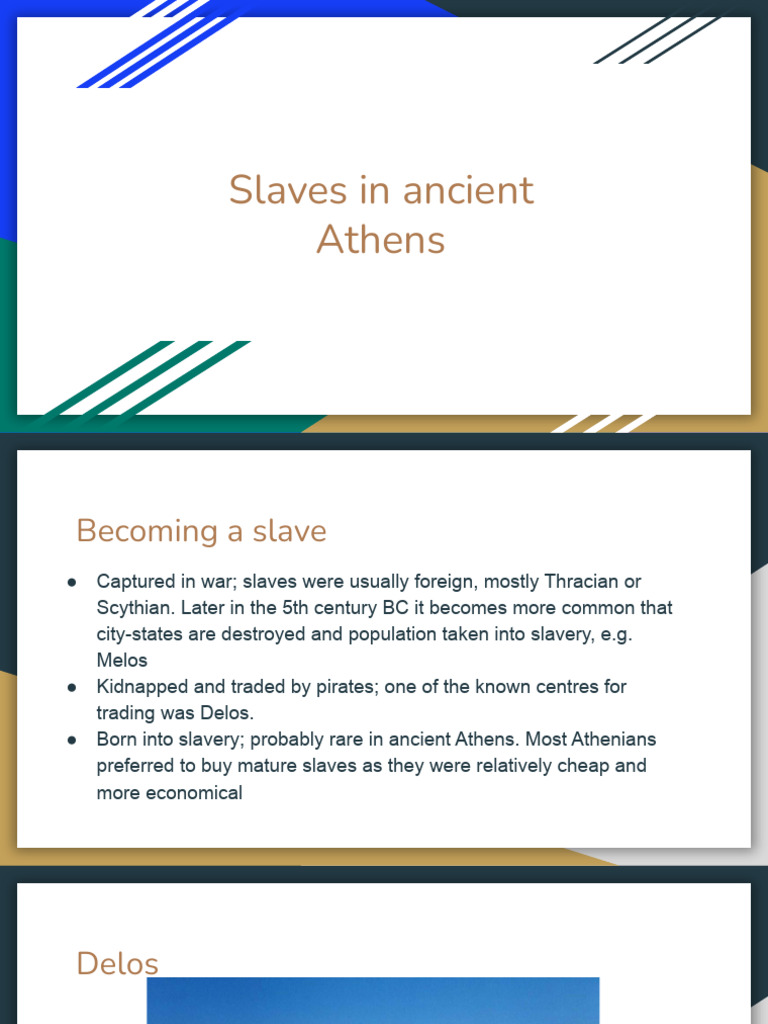 Slaves in ancient Athens | PDF