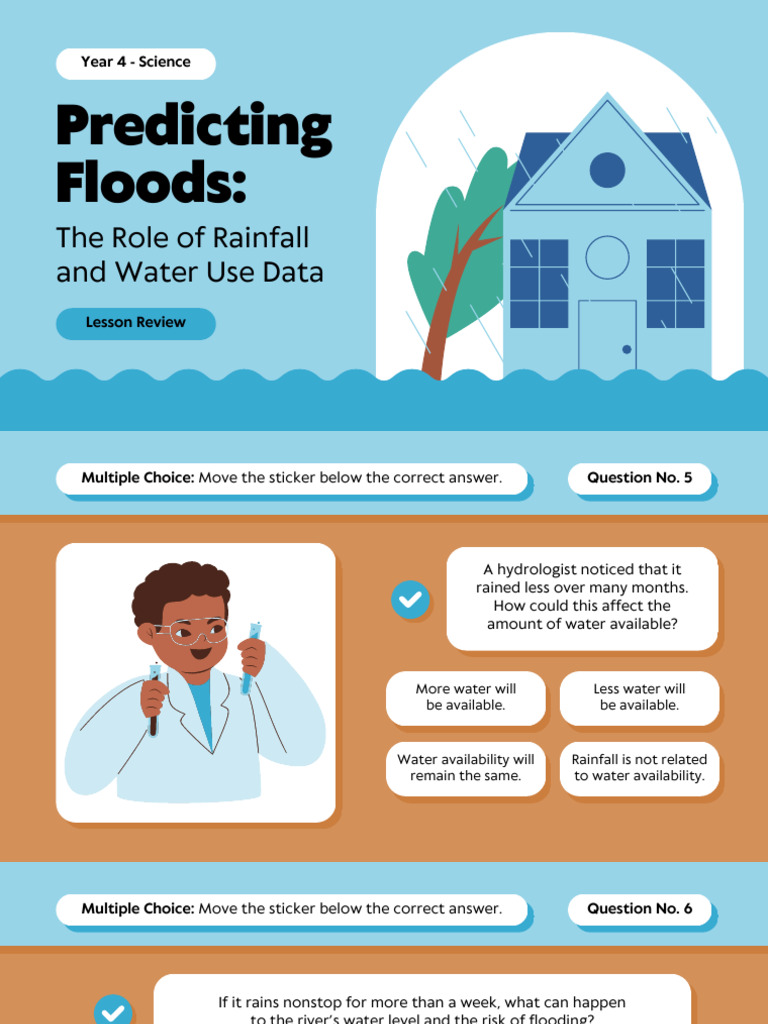 Predicting Floods The Role of Rainfall and Water Use Data Quiz ...
