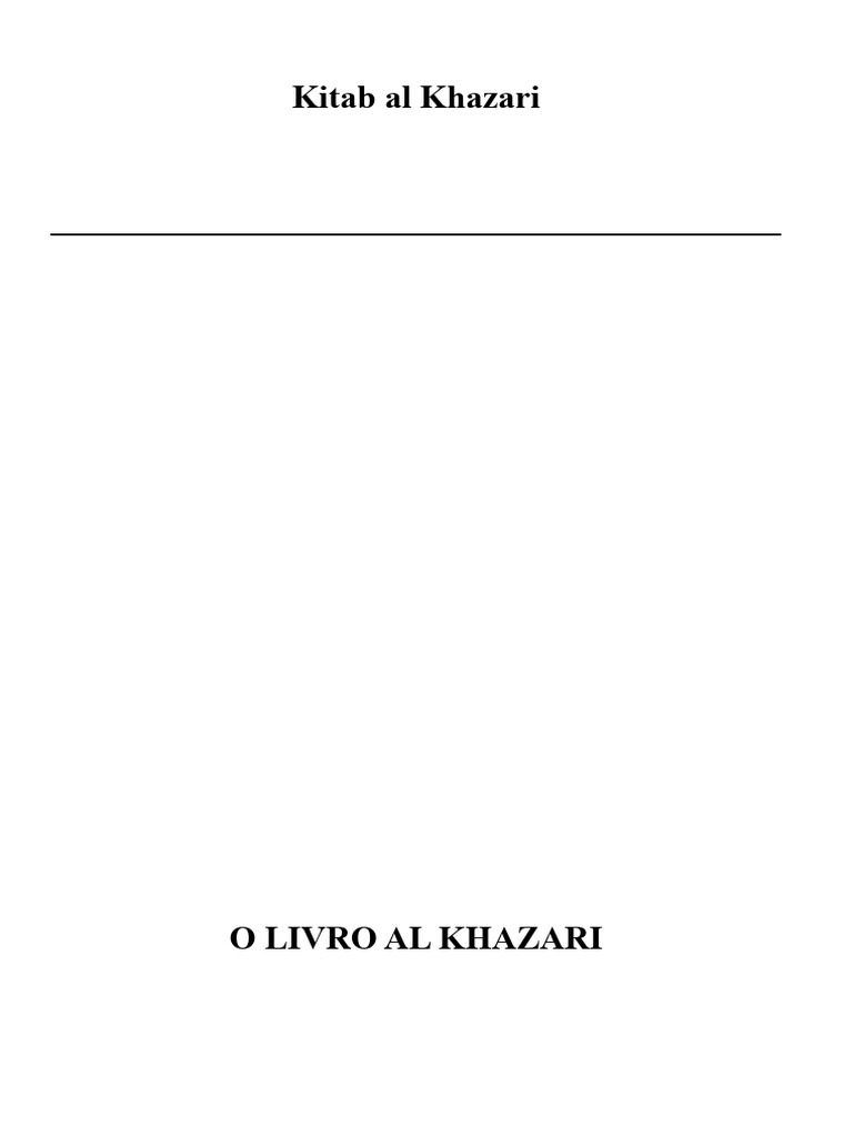 Diálogo sobre Judaísmo no Khazari | PDF | Deus | Abraão
