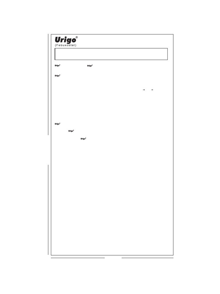 Urigo Tablet: Uses and Side Effects | PDF | Gout | Medicinal Chemistry