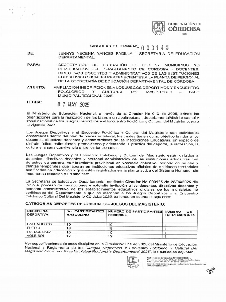 Circular Amplia Inscripciones - 0001 | PDF