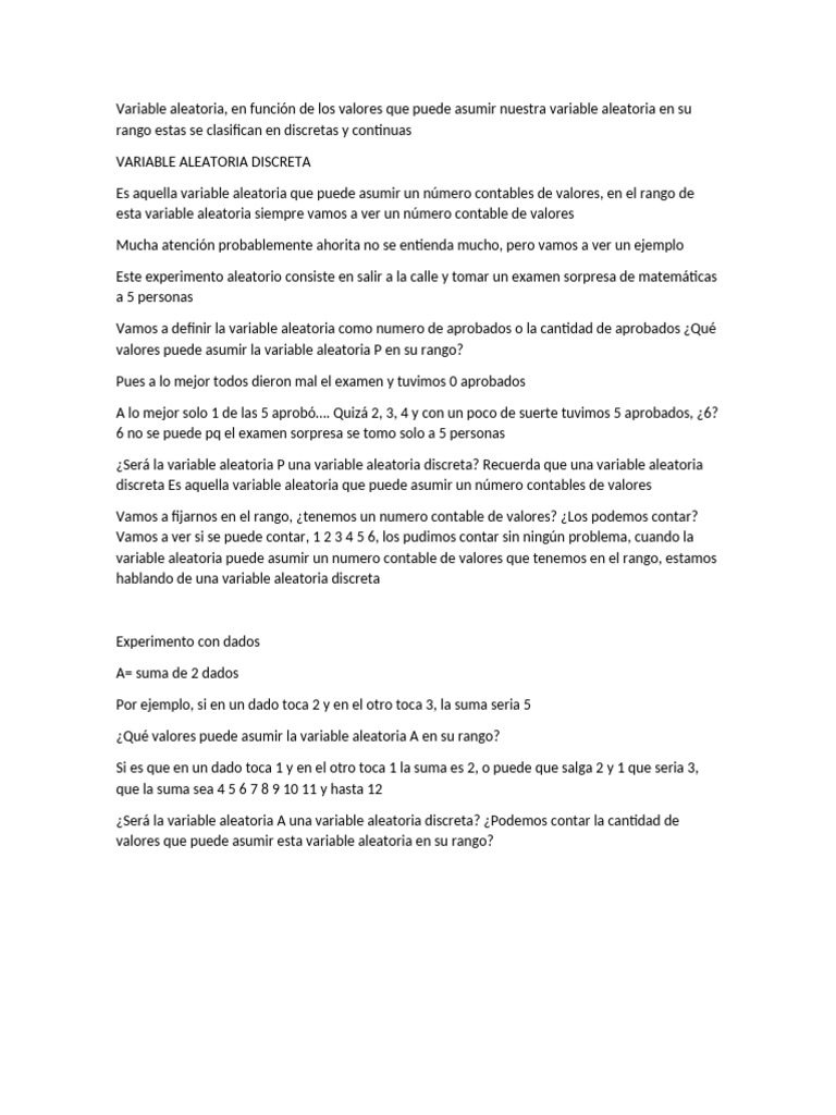 Variable Aleatoria Discreta Pdf 1479