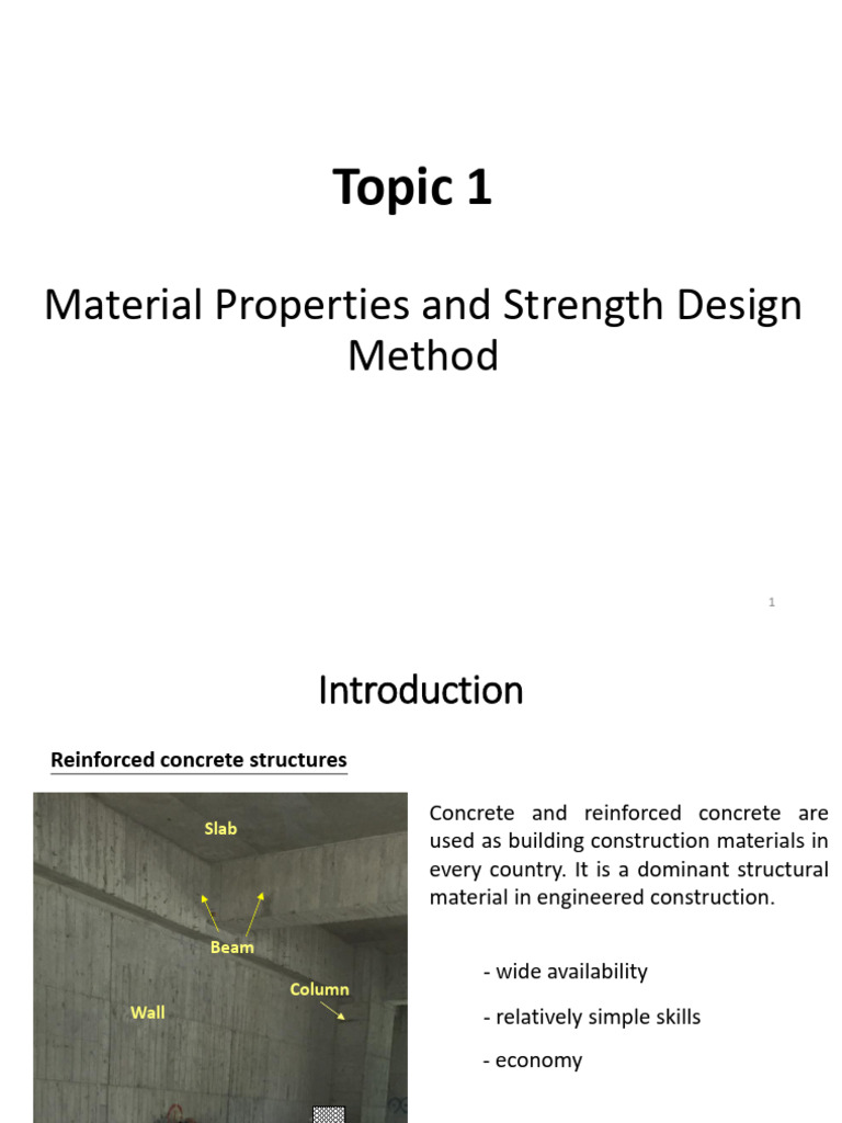 Topic 1 Material Properties and Strength Design Method - 401-110 | PDF ...
