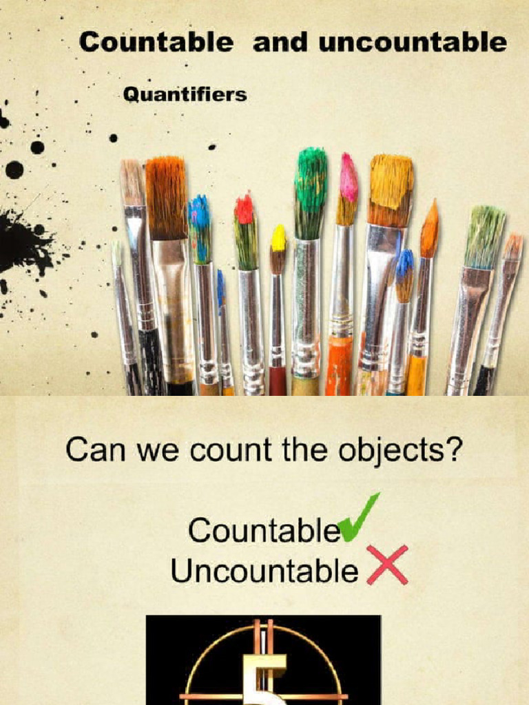 Countable And Uncountable Nouns Quantifiers Pdf