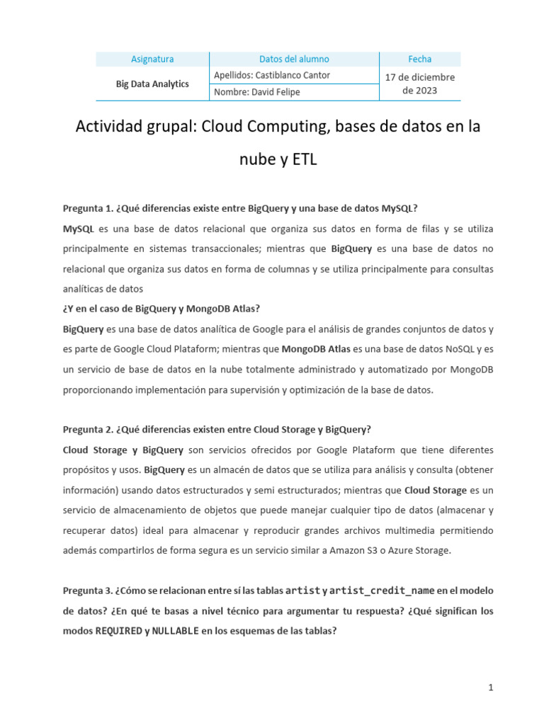 CASTIBLANCO CANTOR DAVID Cloud Computing - Bases de Datos en La Nube y ...