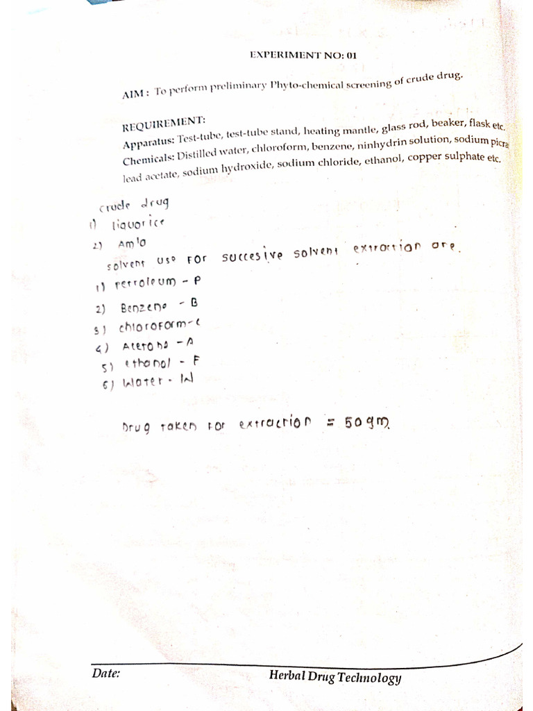 Herbal Pratical | PDF