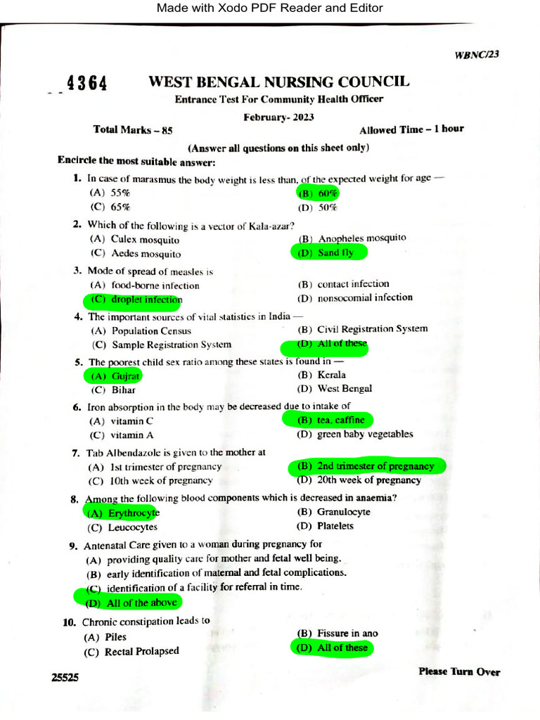 Cho 2023 Question | PDF