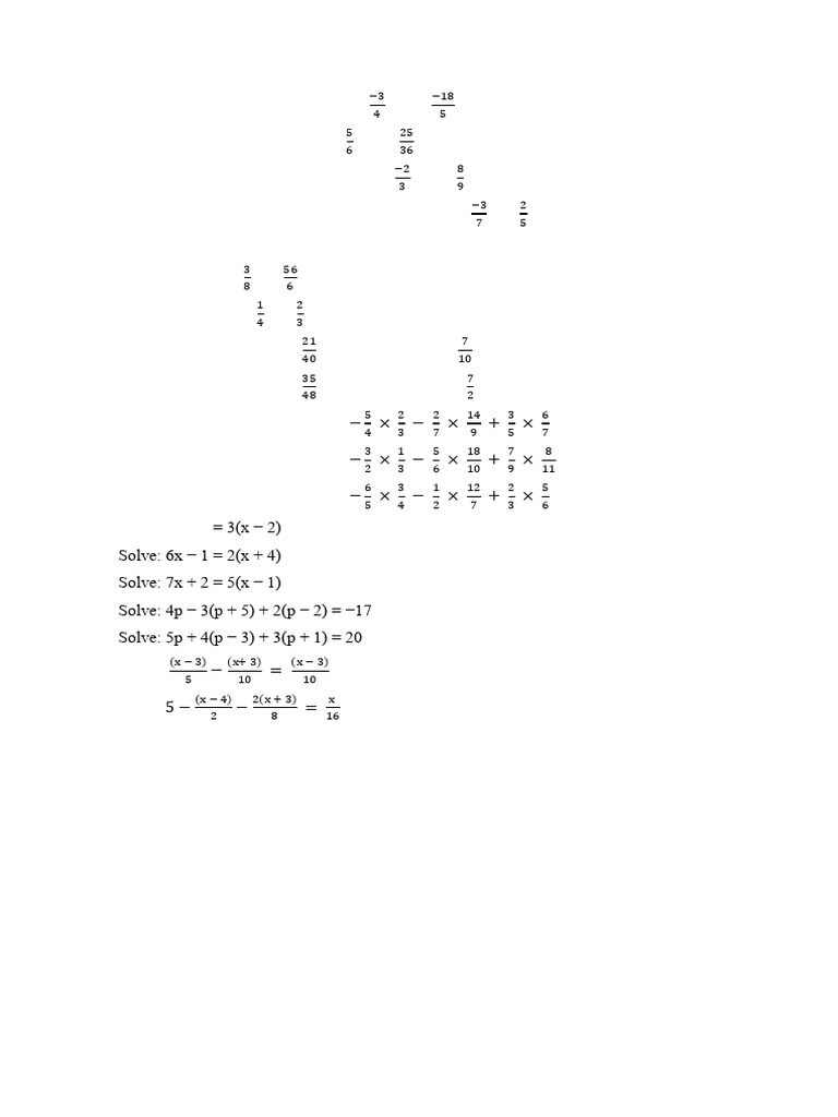 Mathematics Revision Questions Isam | PDF | Multiplication | Length