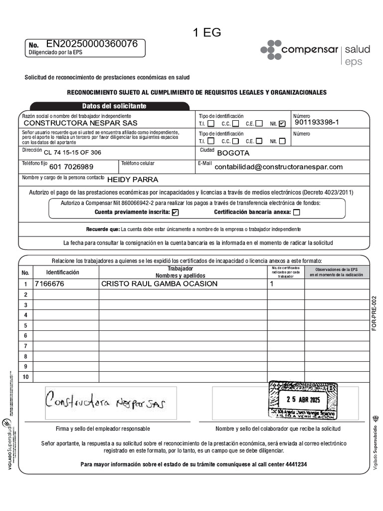 Radicado Inc Abril Mayo | PDF