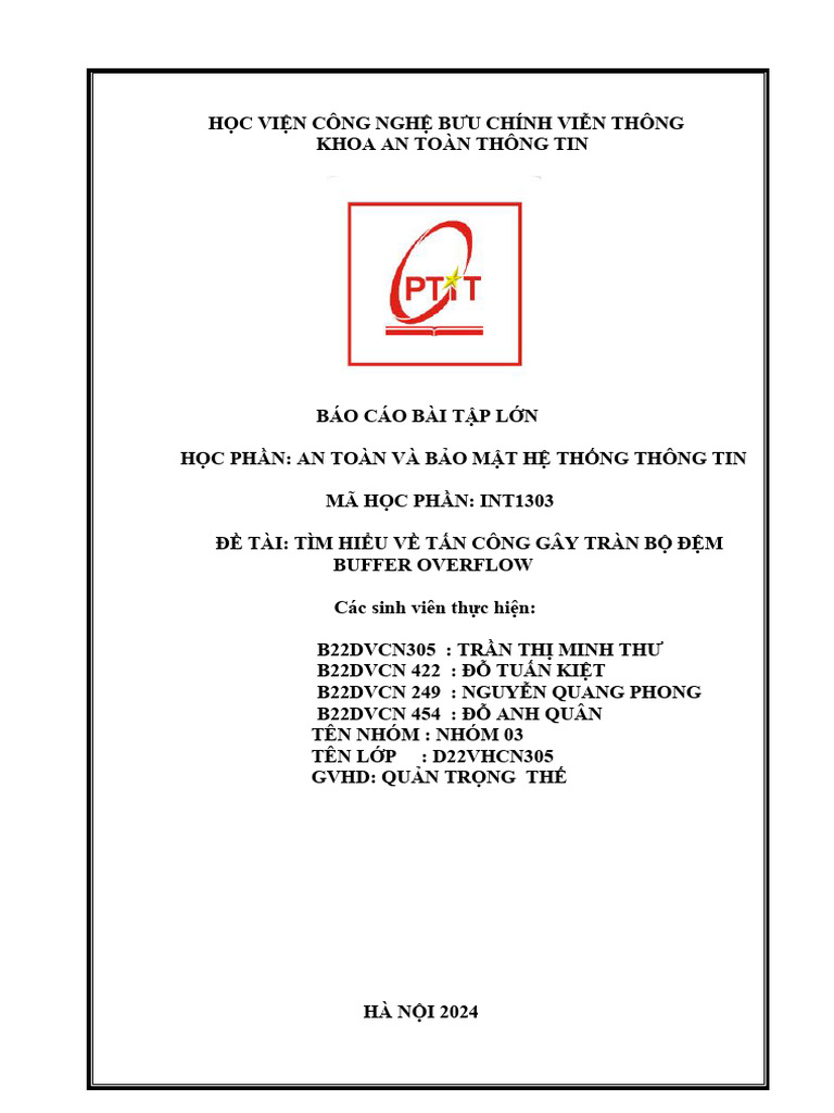 Atvbmhtt - Nhom03 - CN01 | PDF