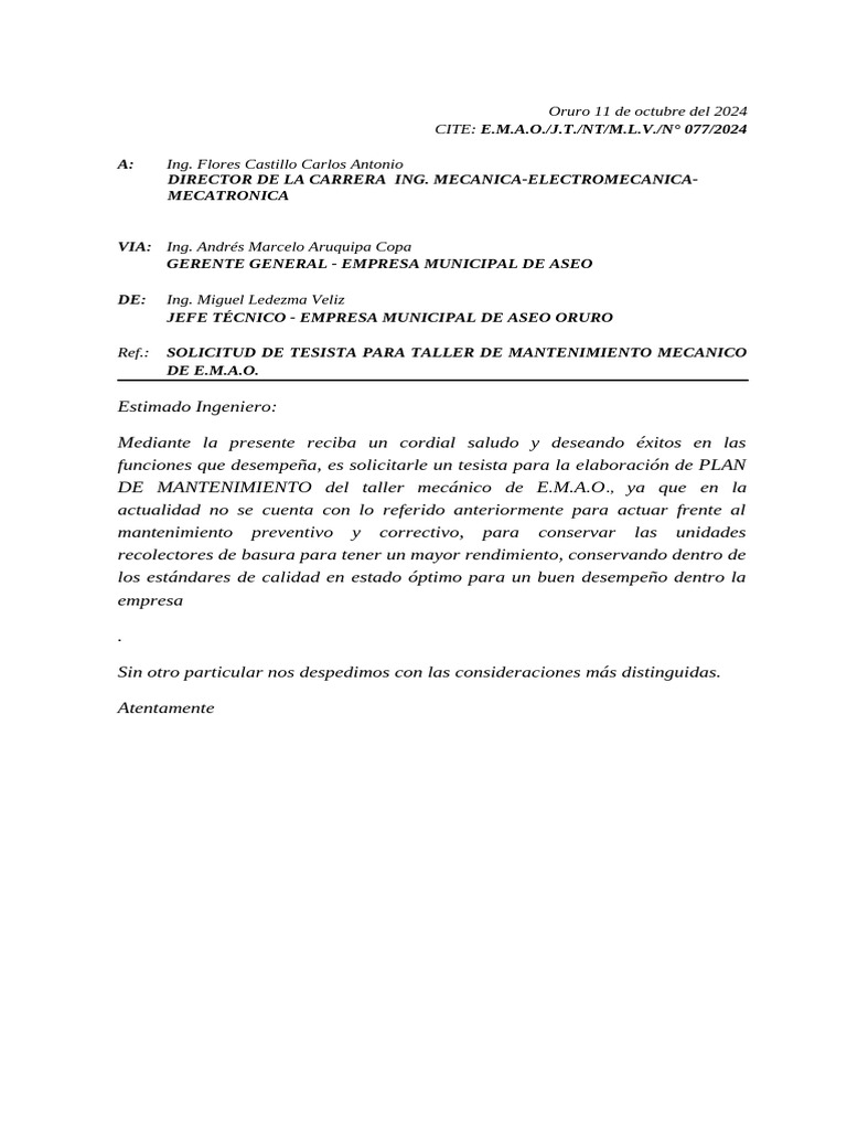 Solicitud Final | PDF