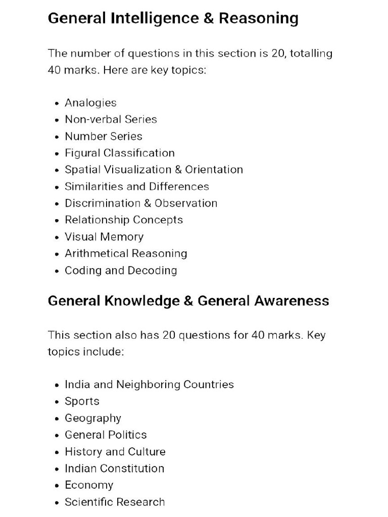 SSC syllabus 2025 | PDF