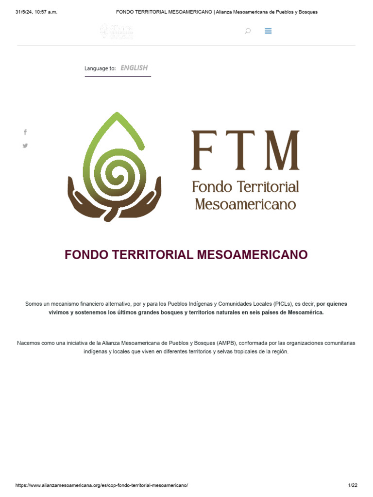 Fondo Territorial Mesoamericano (2024) | PDF | Mesoamérica | Los bosques
