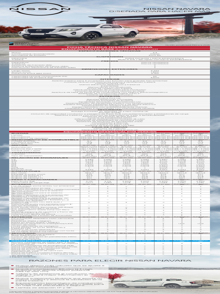 Ficha Tecnica Navara Euro 6 | PDF