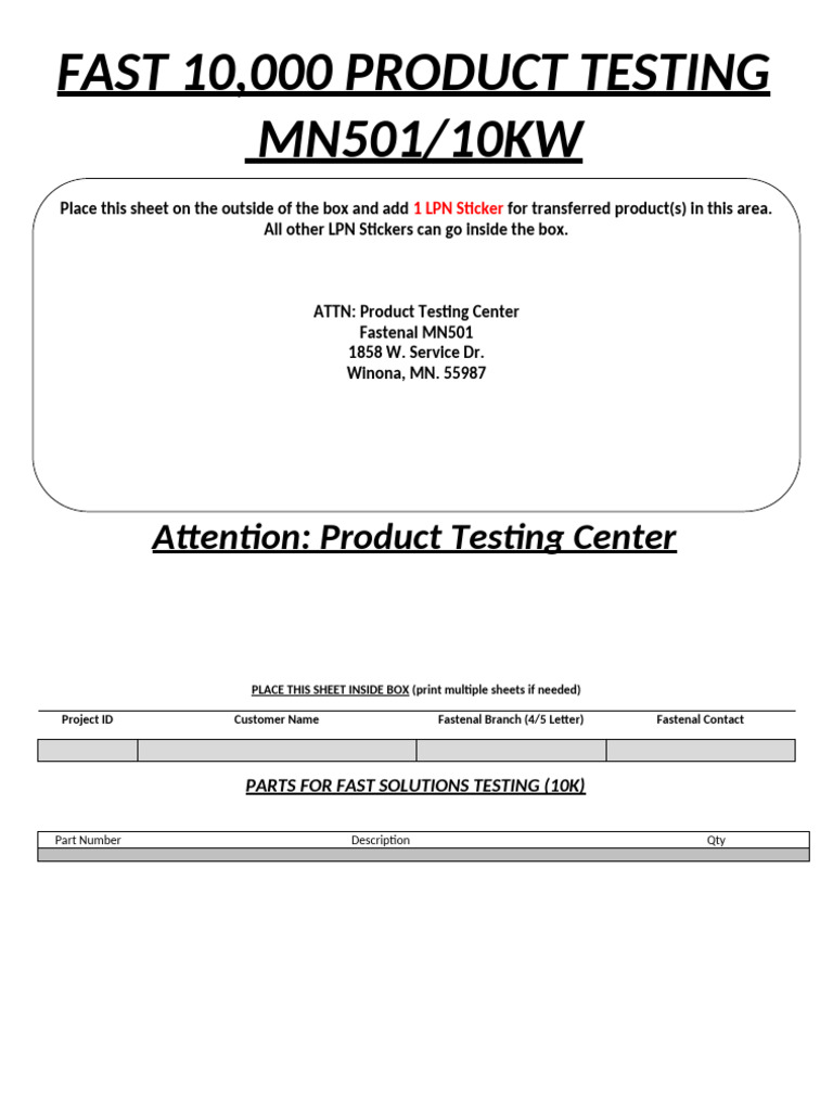 10K No-Stock Request Form | PDF