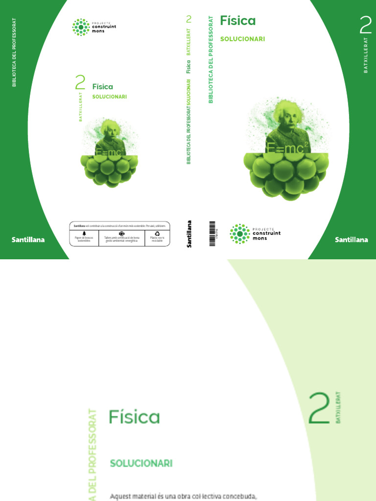 Unitat 4 Solucionari Física 2n Batxillerat CM Grup Promotor Unitat 4 | PDF