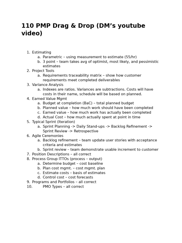 110 PMP Drag & Drop | PDF