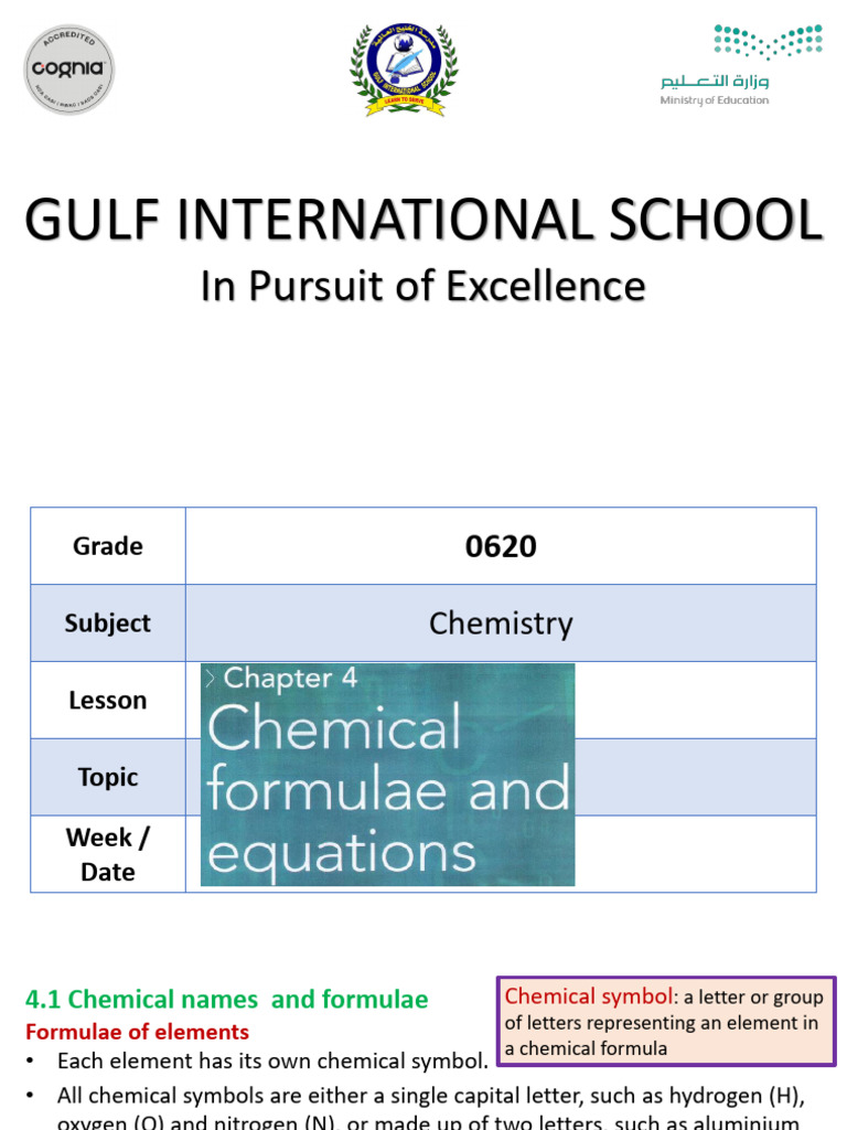 Ch14.1 Chemical Names and Formulas | PDF | Chemical Compounds | Ion