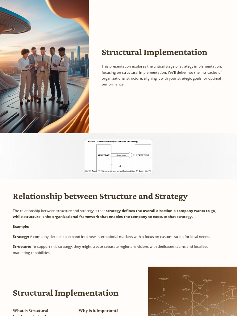 03U3Structural Implementation | PDF | Strategic Management | Goal