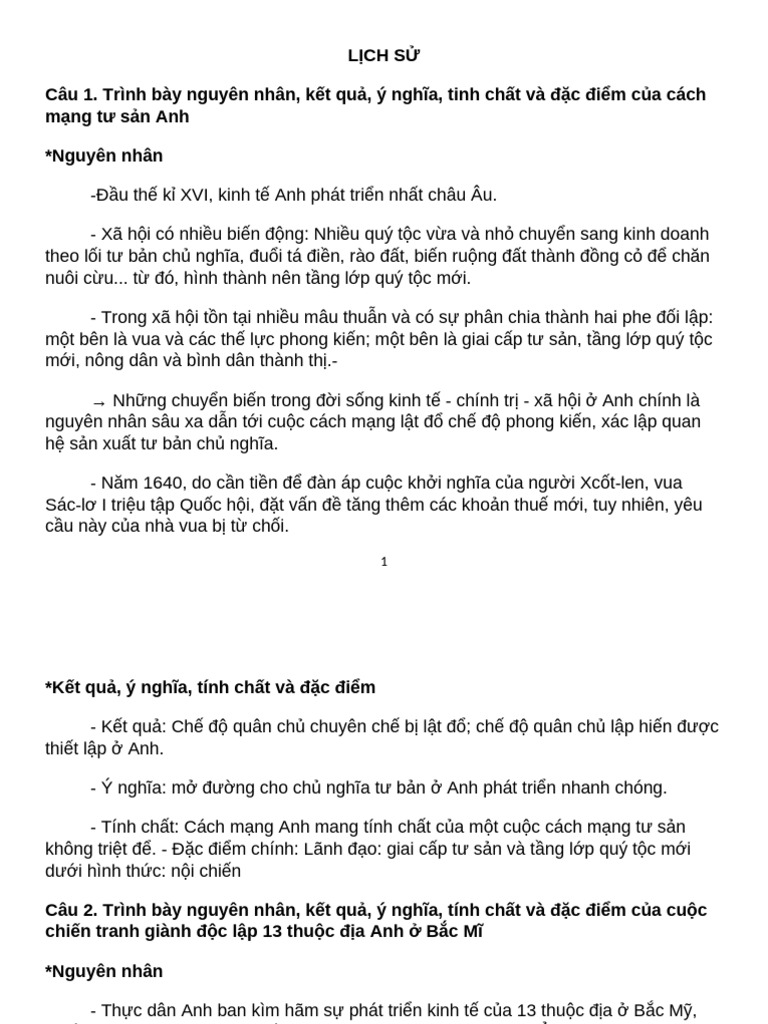 LỊCH SỬ - GHK I - KNTT | PDF