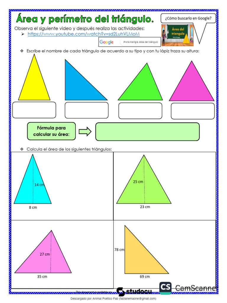 Cuadernillo de Areas y Peri Metros Profa Kempis Profe Carbajal | PDF ...