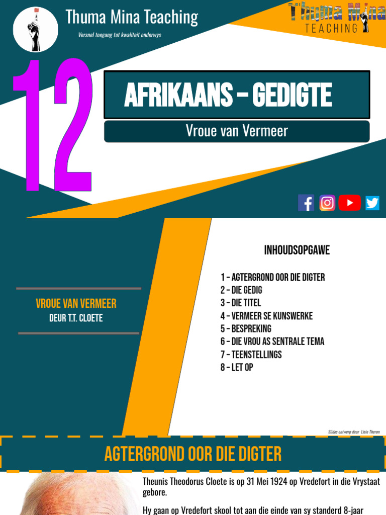 Vroue Van Vermeer - T.T. Cloete - LMT | PDF