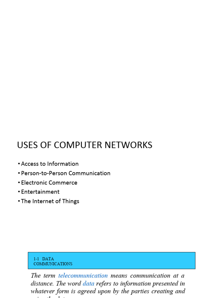 1.uses of Computer Network | PDF | Network Topology | Computer Network