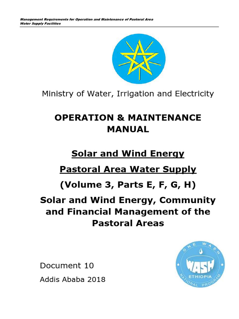 Pastoral Manual, Parts E, F, G, H, Solar & Wind Energy, Community and ...