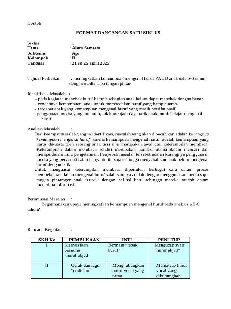 Format R1S Dan RPPH 20242 | PDF