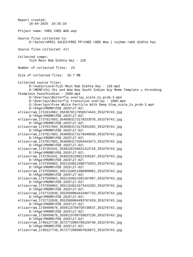 CHEE CHEE WAE Project File Report | PDF