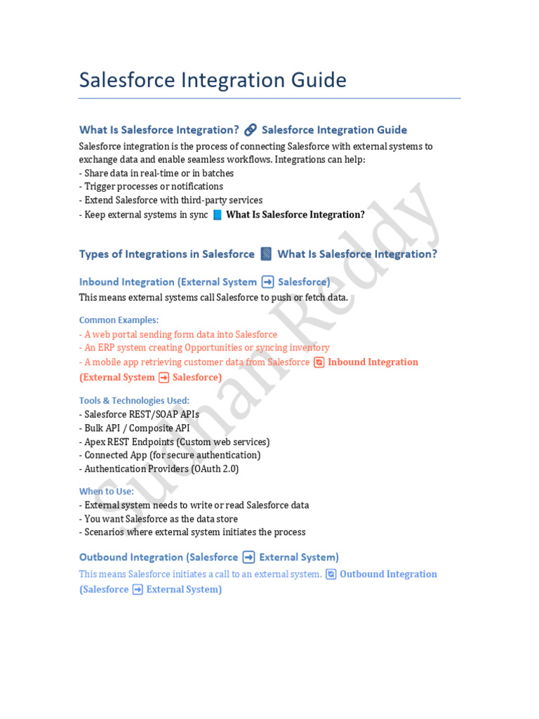 The Ultimate Salesforce Integration Guide | PDF | Computing ...