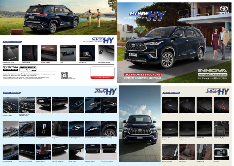 Toyota Hycross Accessories Overview | PDF | Wheeled Vehicles ...