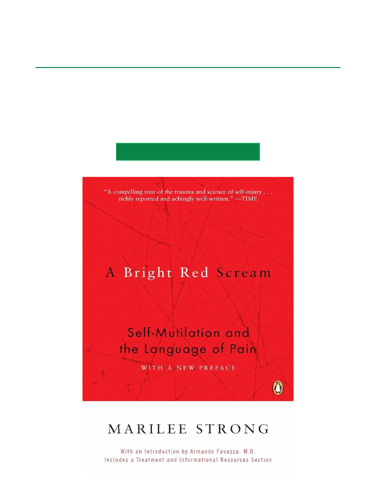 Look Into A Bright Red Scream Self Mutilation and The Language of Pain ...