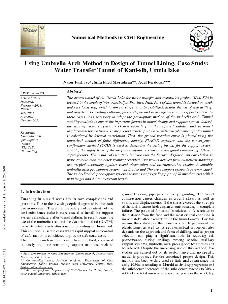 Using_Umbrella_Arch_Method_in_Design_of | PDF | Geotechnical ...