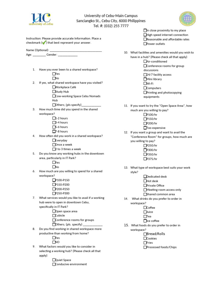 Group 9 Final Questionnaire Final | PDF