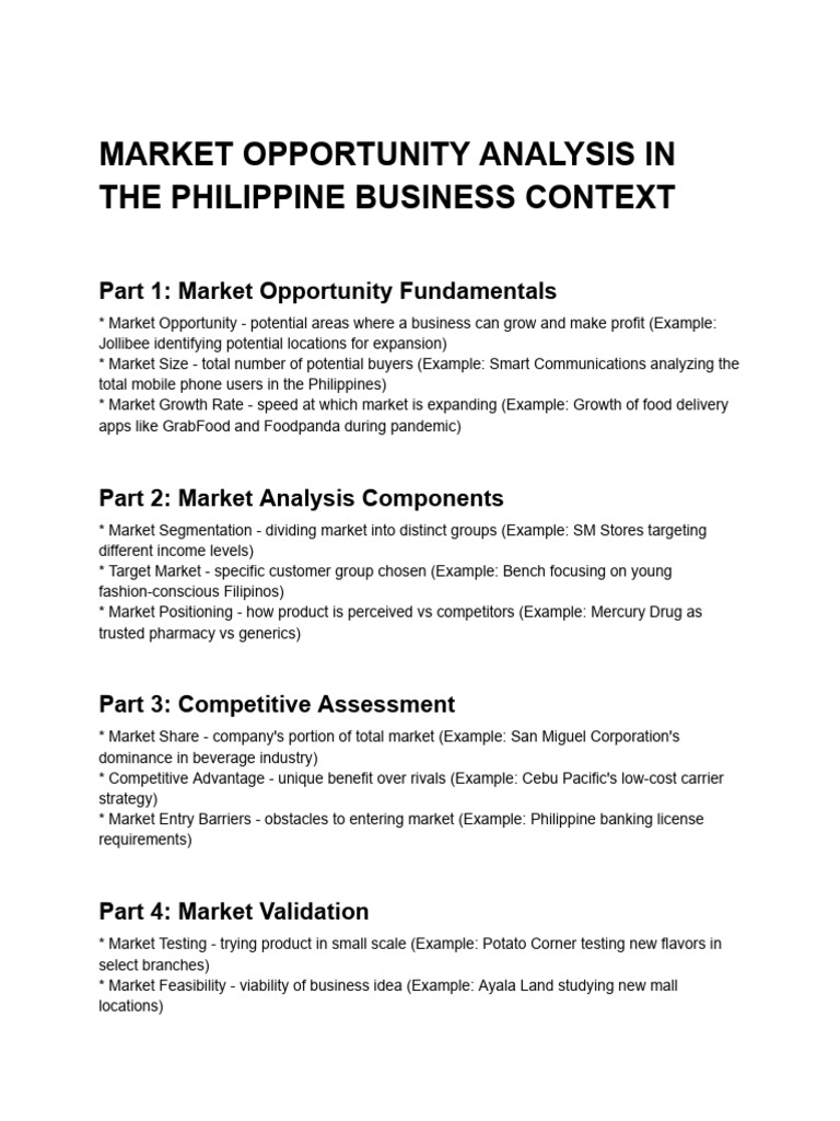 Entrep Case No. 2 Market Oppotunity | PDF | Market (Economics ...
