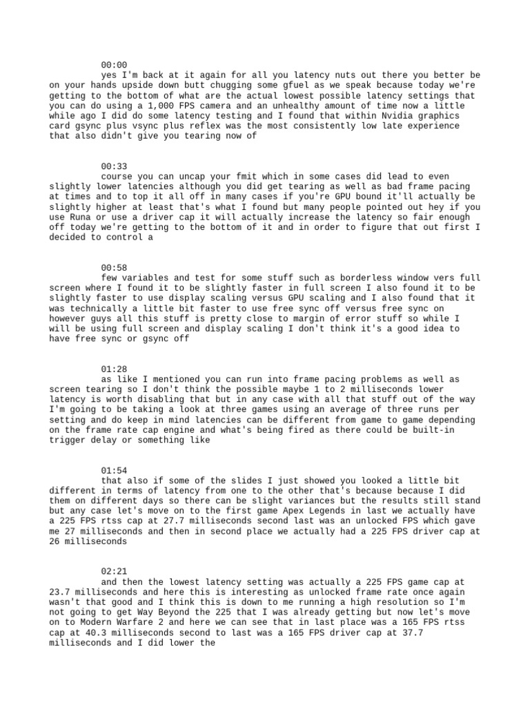 NoteGPT_Fix Input Lag | FPS Caps, Freesync, & Full Screen vs Borderless ...