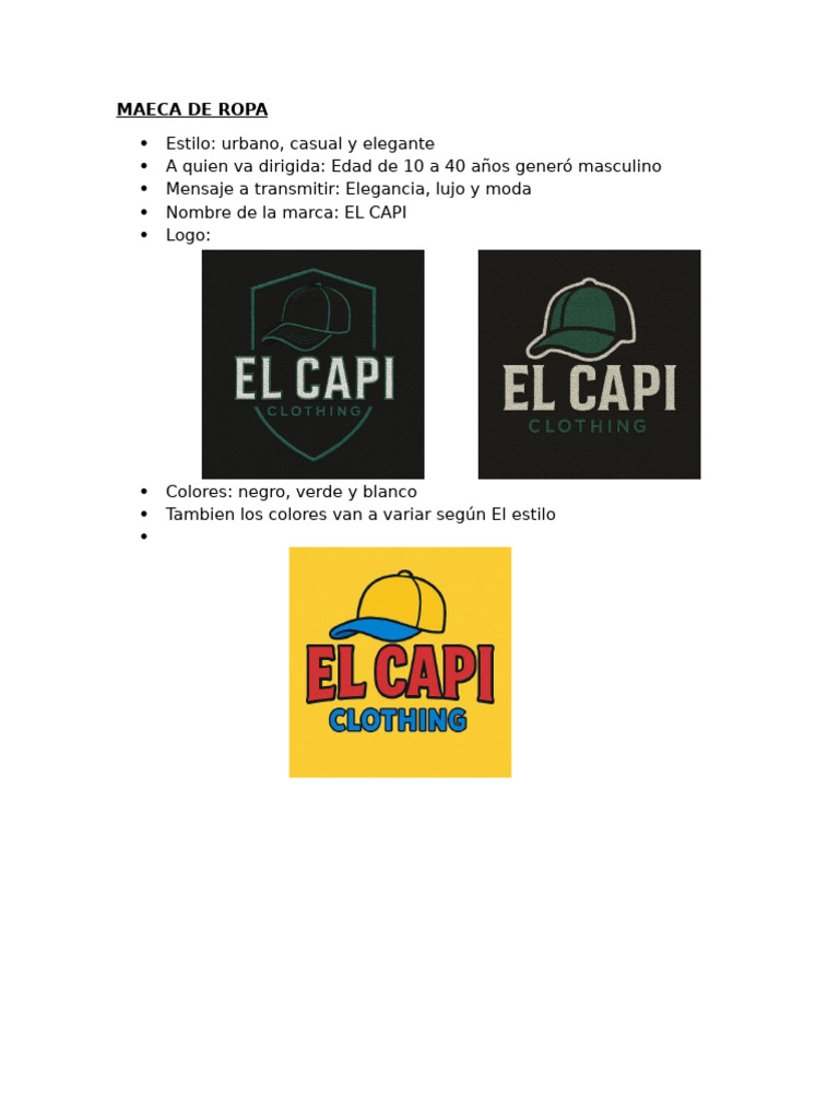 Mi Marca de Ropa | PDF