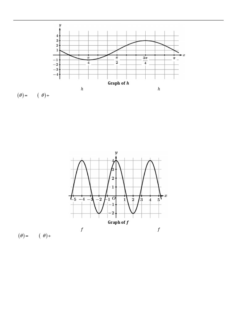 Worksheet C Topic 3.6 Sinusoidal Function Transformations | PDF ...