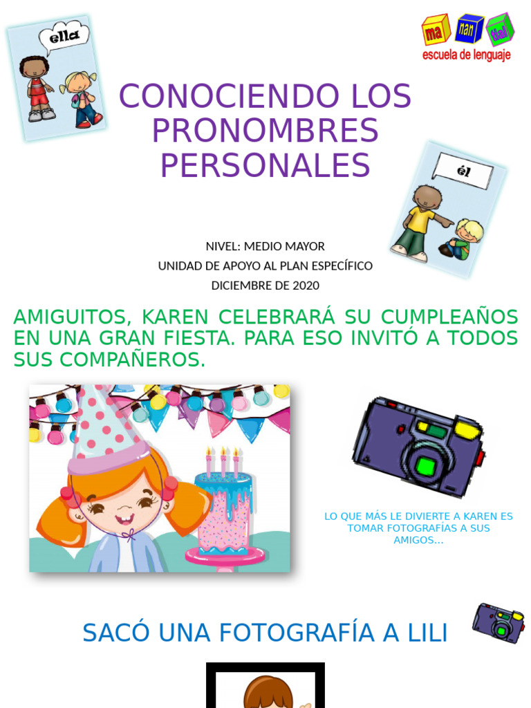 Conociendo Los Pronombres Personales | PDF