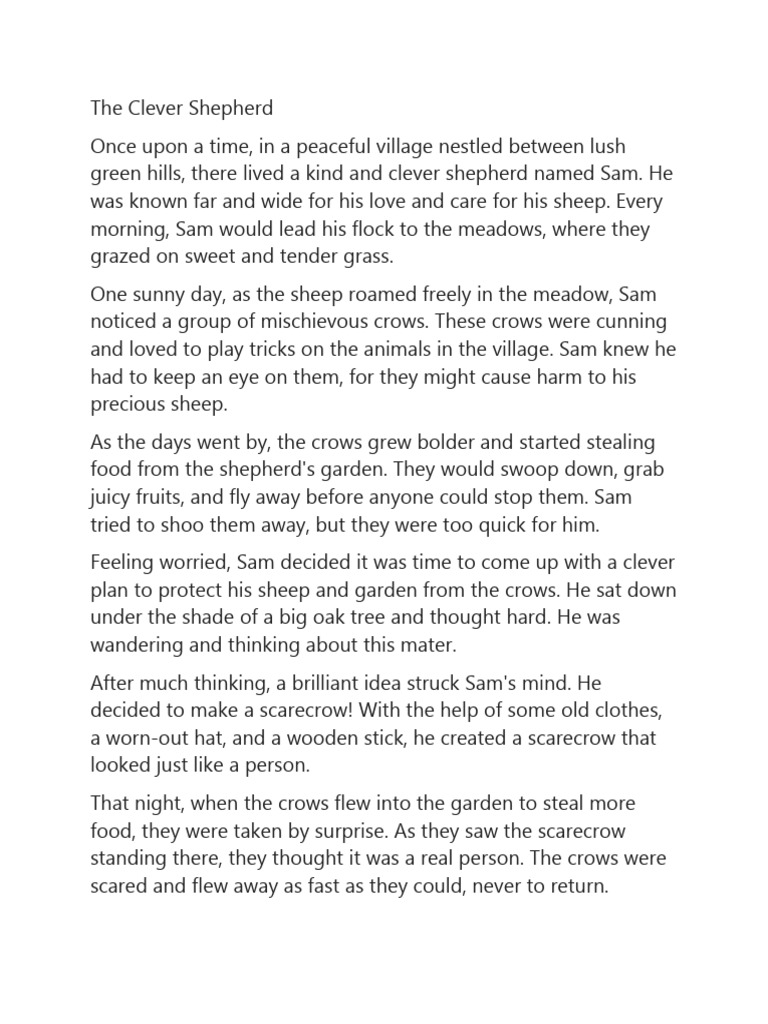 The Clever Shepherd | PDF | Shepherd