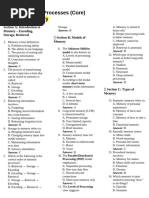 ch08 - Memory - Quiz | PDF | Memory | Recall (Memory)