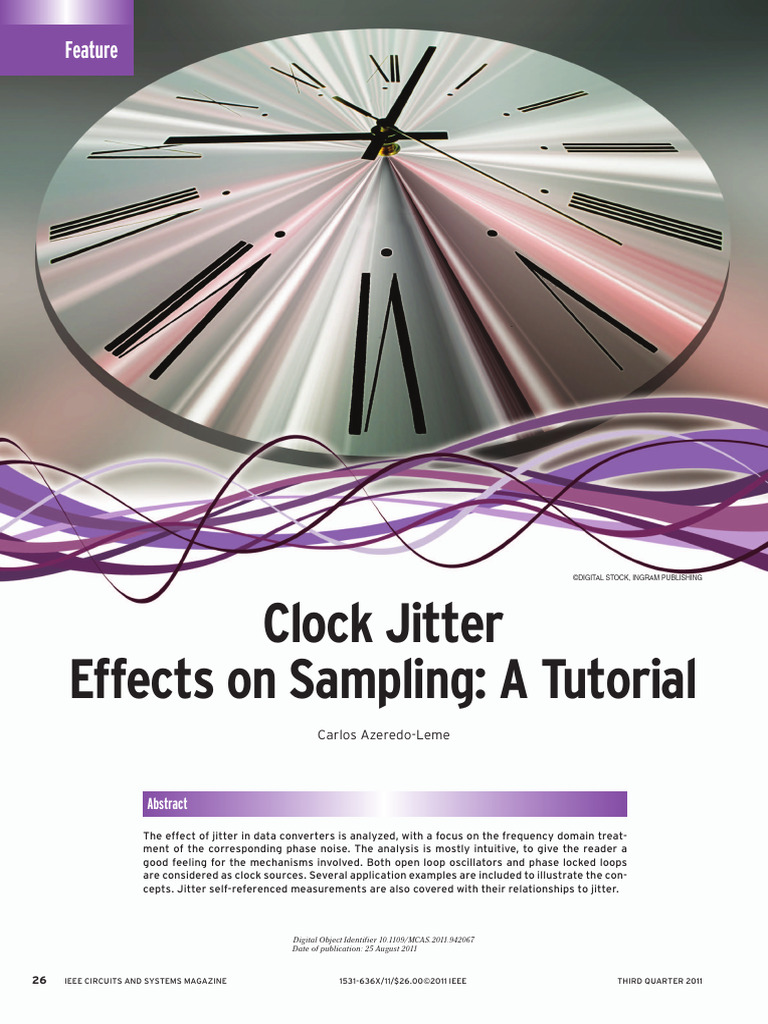 Clock Jitter Effects On Sampling Tutorial | PDF | Analog To Digital ...