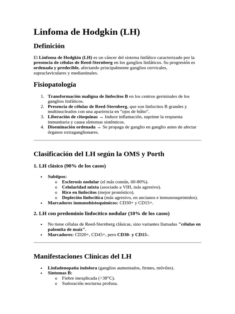 Linfoma de Hodgkin | PDF | Linfoma | Leucemia