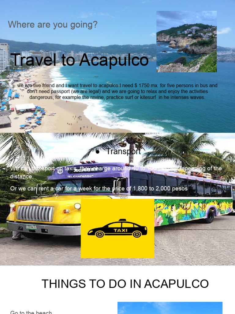 Travel to Acapulco | PDF