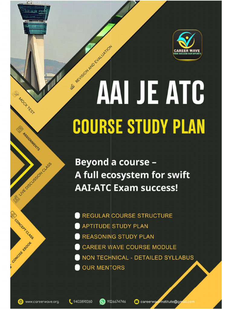 Aai Je Atc (Study Plan) em | PDF