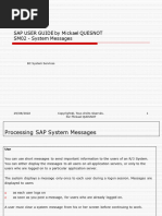 WARNING To ERROR - SAP Customizable Messages | PDF